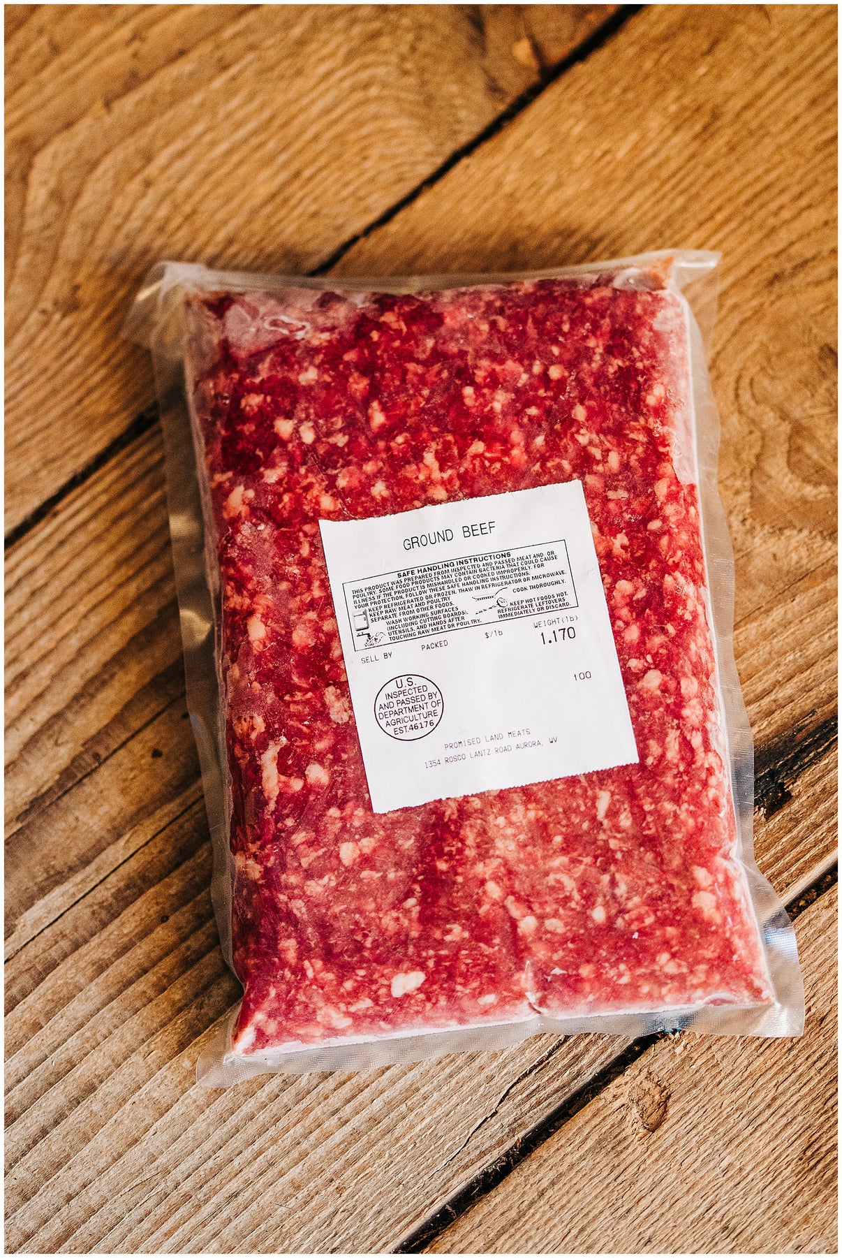 Ground Beef (Classic Blend-85/15) – Promised Land Meats